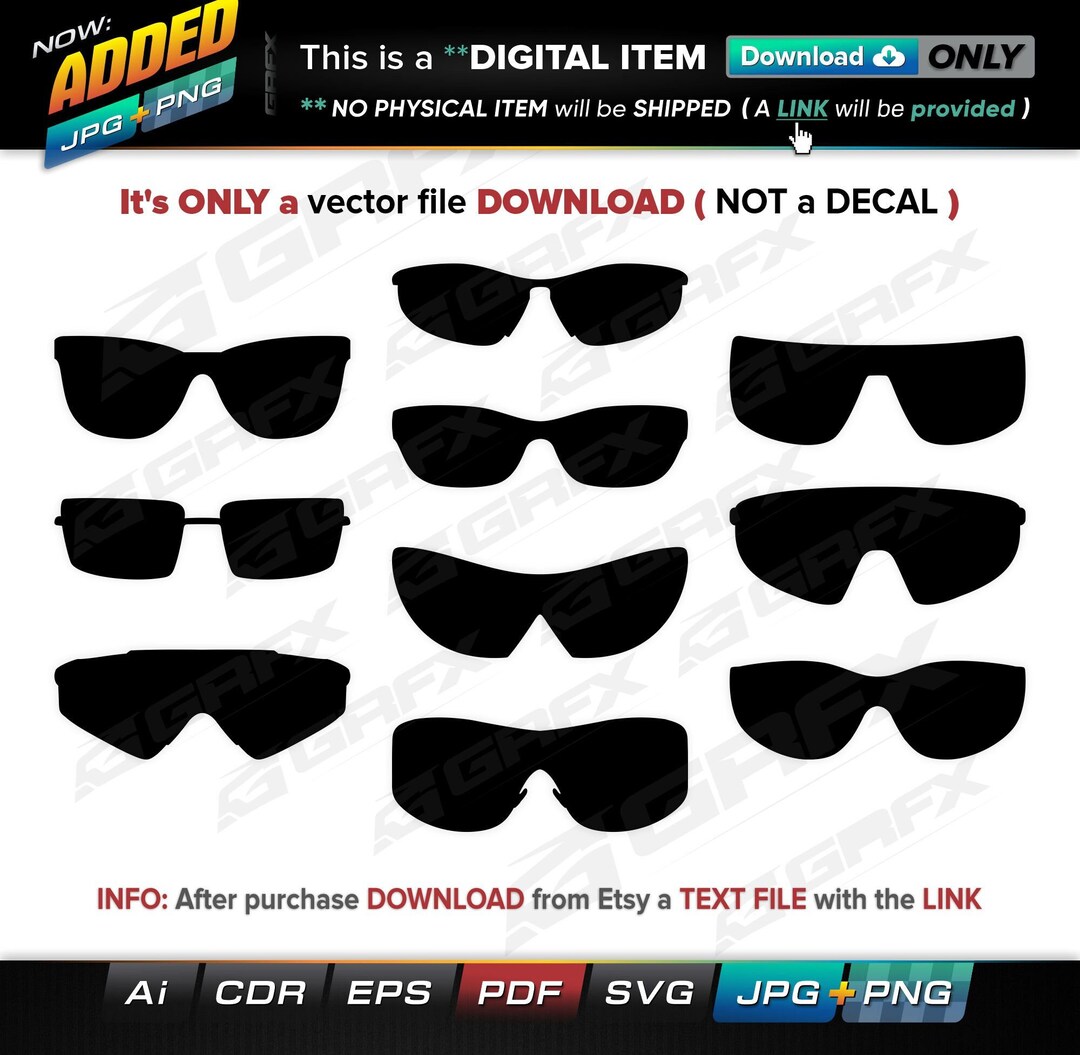 10 Sunglasses Vectors Ai, Cdr, Eps, Pdf, Svg and Also Jpg, Png ...