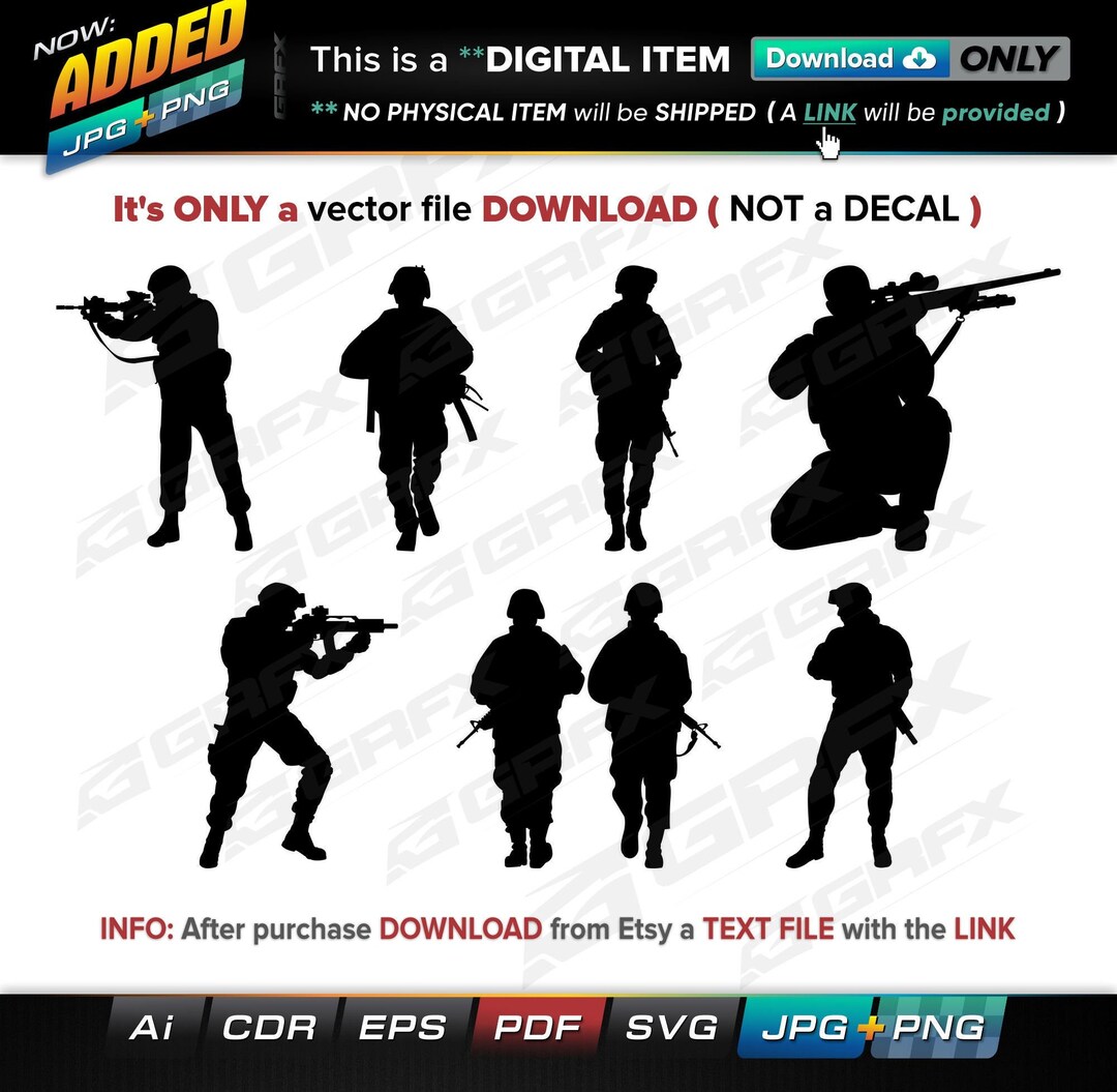 7 Soldiers Vectors Ai, Cdr, Eps, Pdf, Svg and Also Jpg, Png - Instant ...