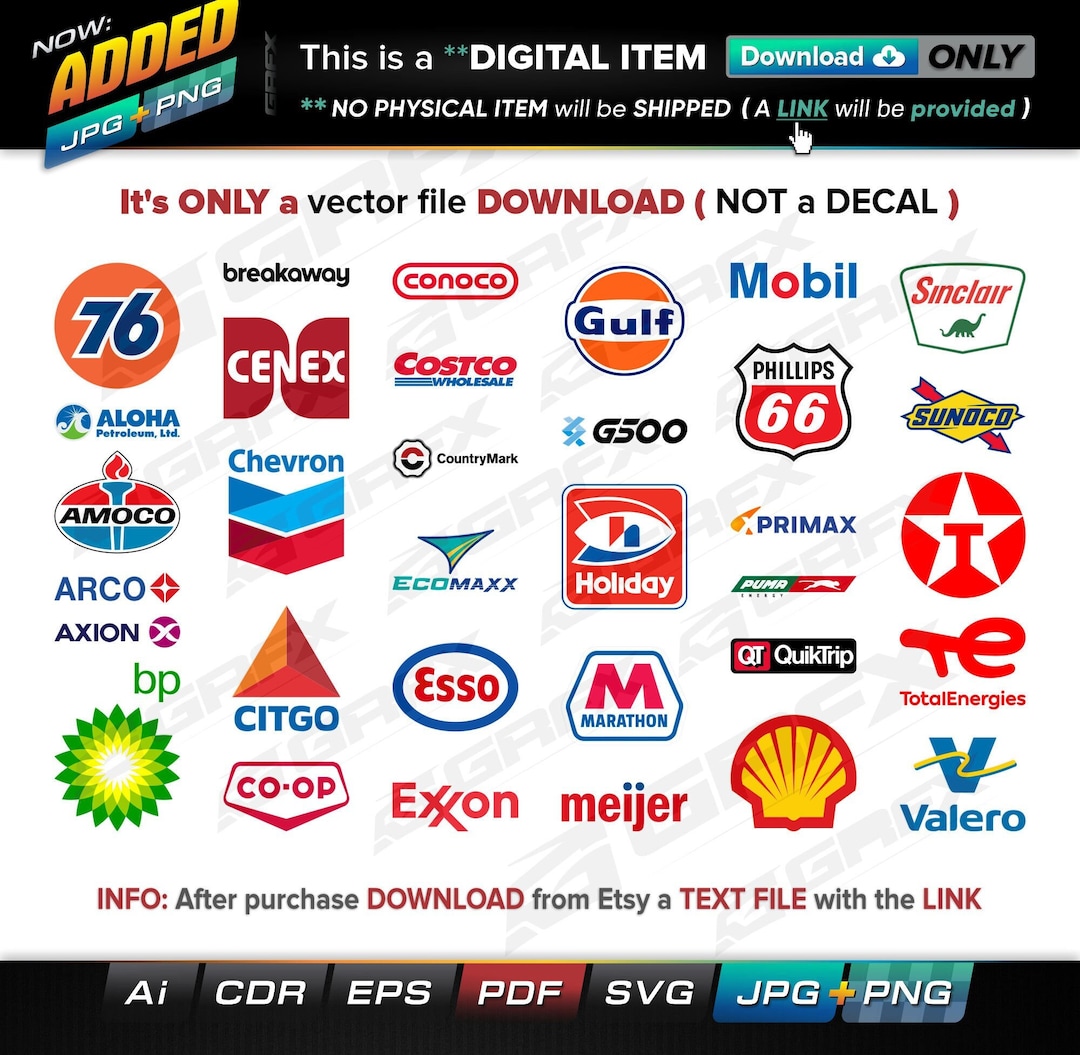 33 Gasoline Petroleum Brands Vectors Ai, Cdr, Eps, Pdf, Svg and Also ...