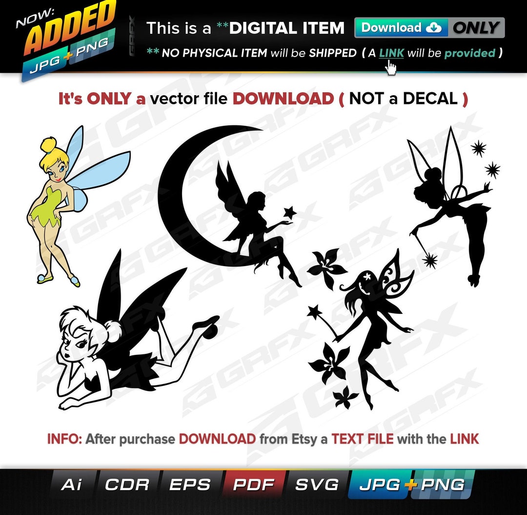 5 Fairy Vectors Ai, Cdr, Eps, Pdf, Svg and Also Jpg, Png - Instant ...
