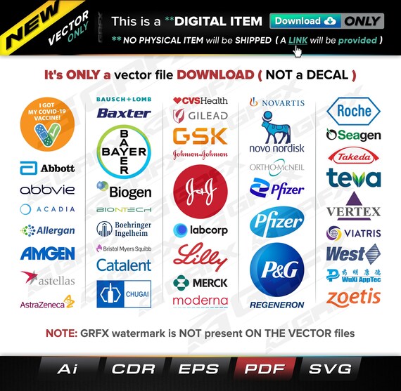 42 Pharmaceuticals Vectors Ai Cdr Eps Pdf Svg Instant - Etsy