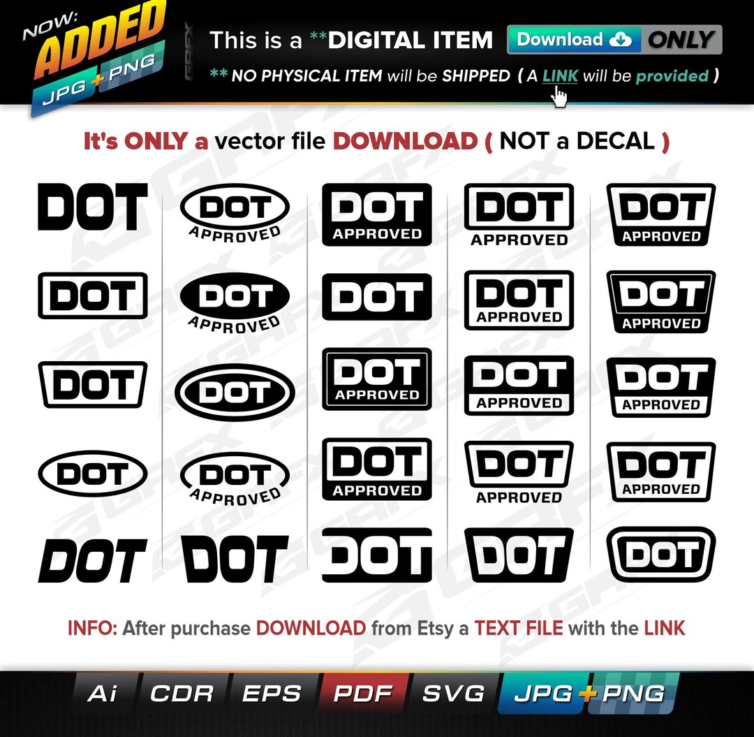 25 DOT Regulation Helmet Vectors Ai, Cdr, Eps, Pdf, Svg and Also Jpg, Png Instant Download 180 ...