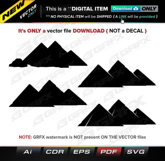 4 Pyramids Vectors Ai Cdr Eps Pdf Svg Instant Download - Etsy