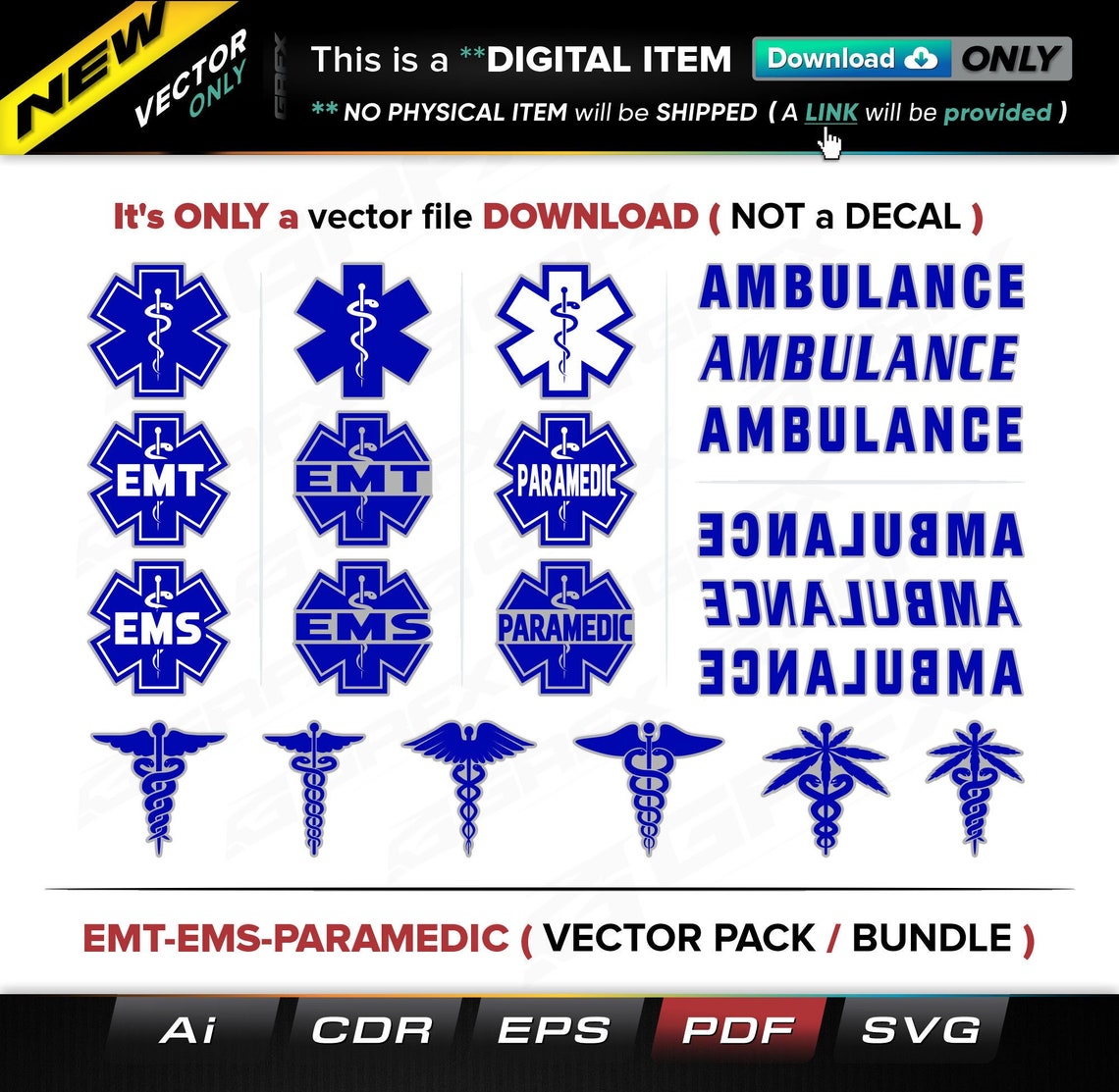 21 EMT-EMS Vectors Ai Cdr Eps Pdf Svg Instant Download - Etsy