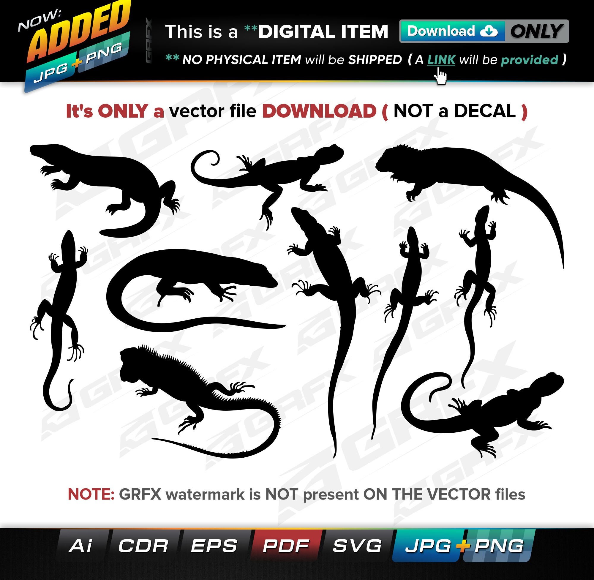 10 Lizards Vectors Ai Cdr Eps Pdf Svg and Also Jpg Png - Etsy Australia