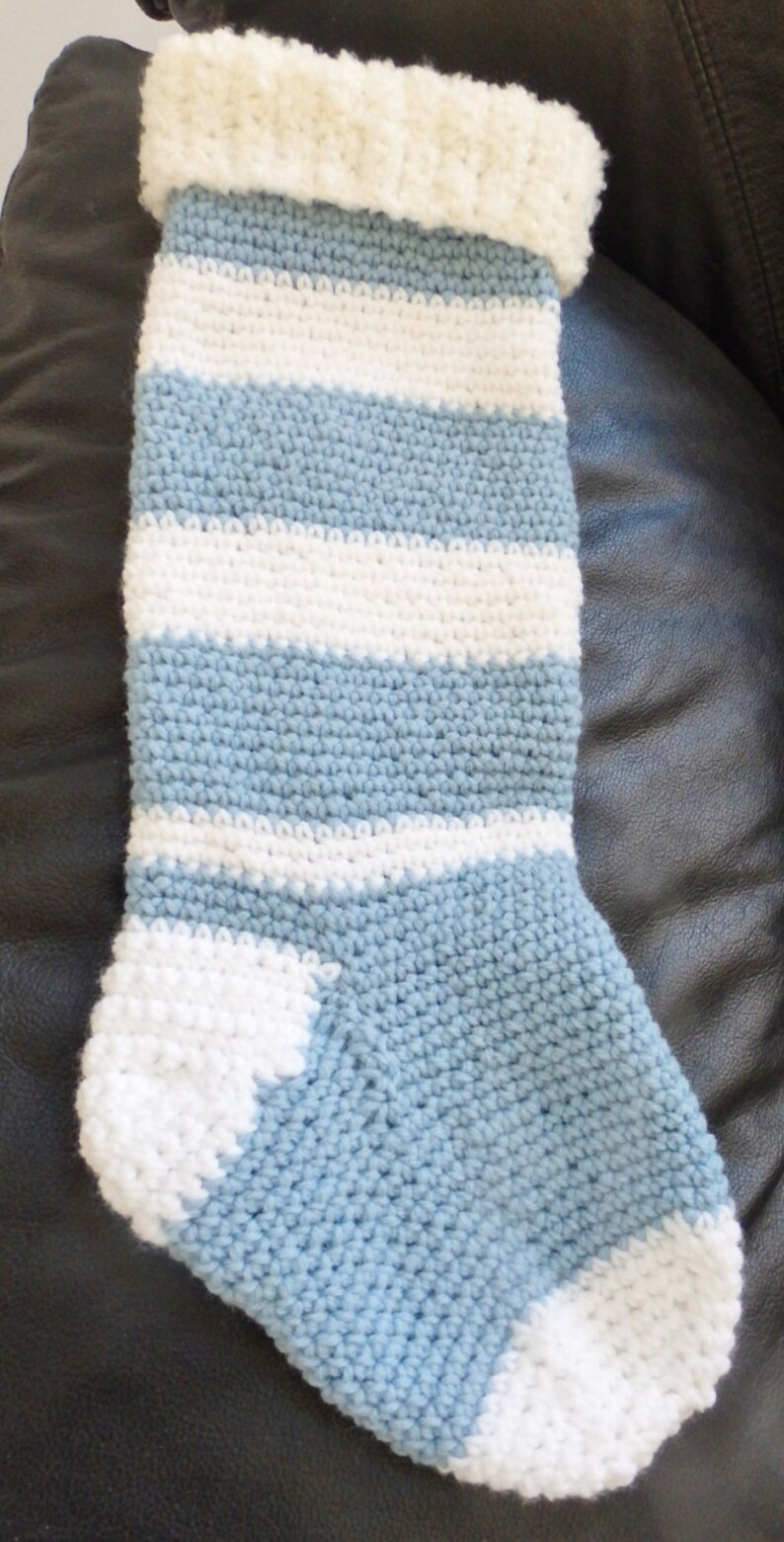 HANDMADE Crocheted HOLIDAY Stockings- 3 Colors Available and Ready to ...