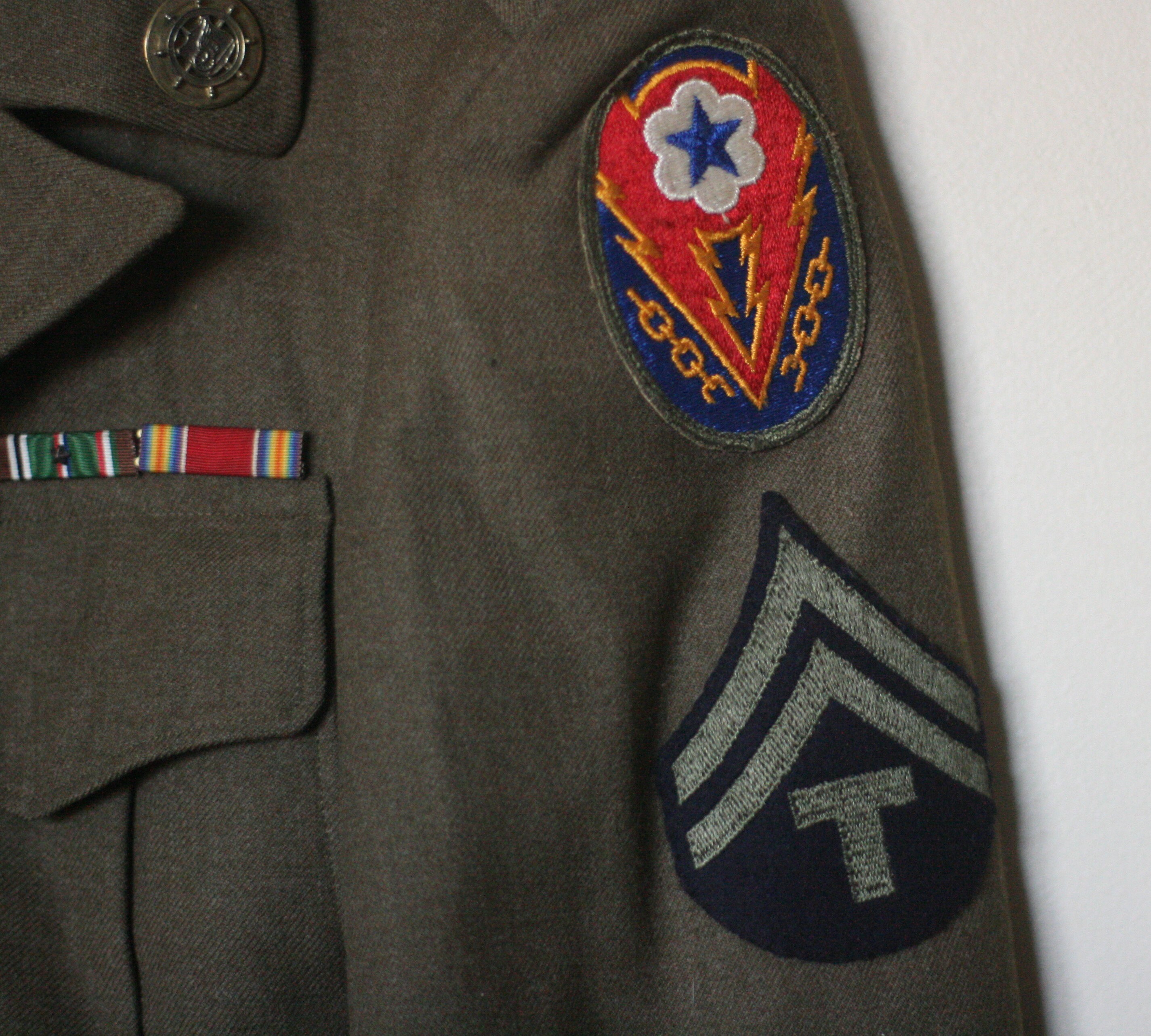 Vintage Ike Military Wool Jacket Men's Size 34 - Etsy