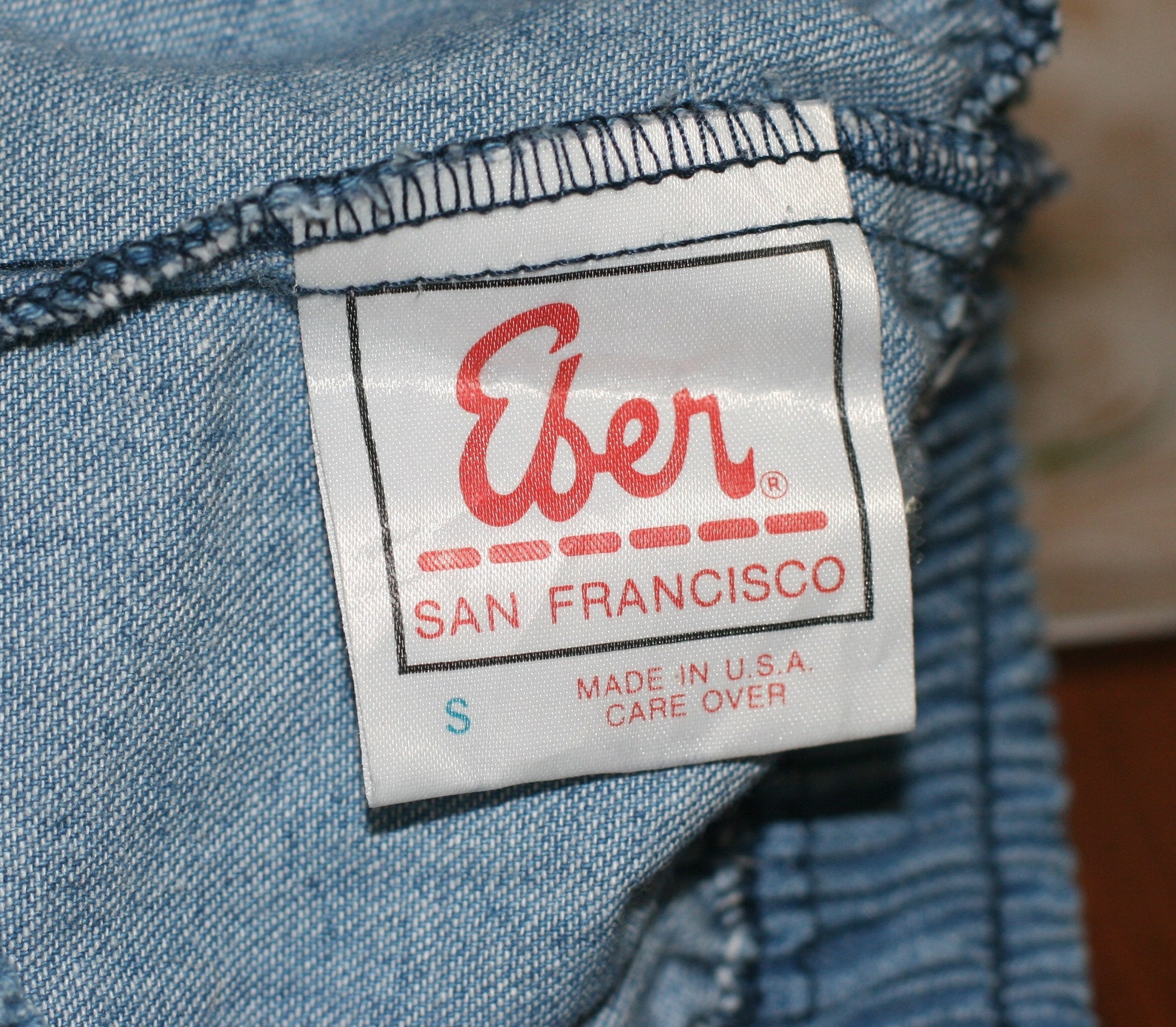Vintage Denim Boho Skirt Eber San Francisco Size Small - Etsy