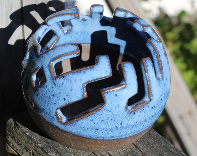 Handmade Ceramic Stoneware Geometric Tetris Pattern Sphere - Etsy