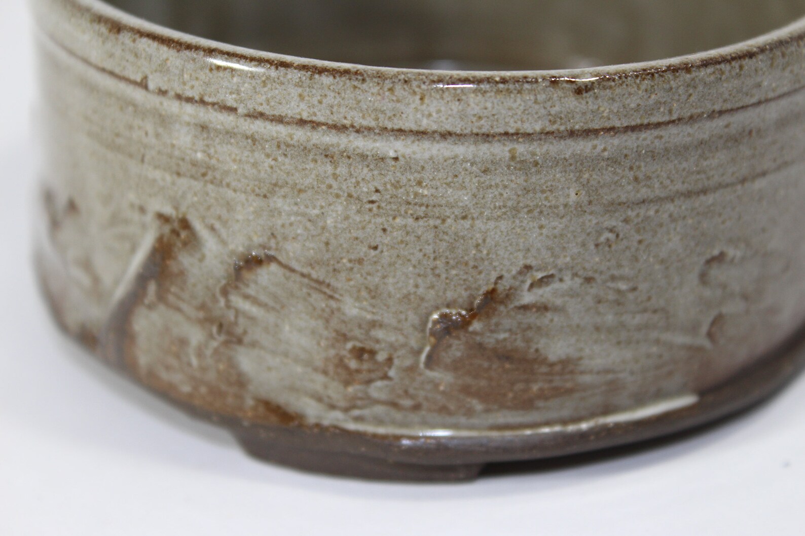 Handmade Upraised Mountain Texture Stoneware Bonsai Pot: Mame - Etsy