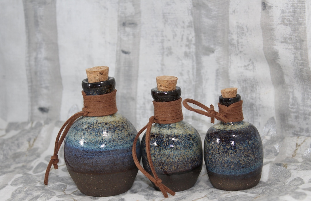 Set of 3 Round Potion Poison Bottles for Cosplay LARP Ritual Magic - Etsy