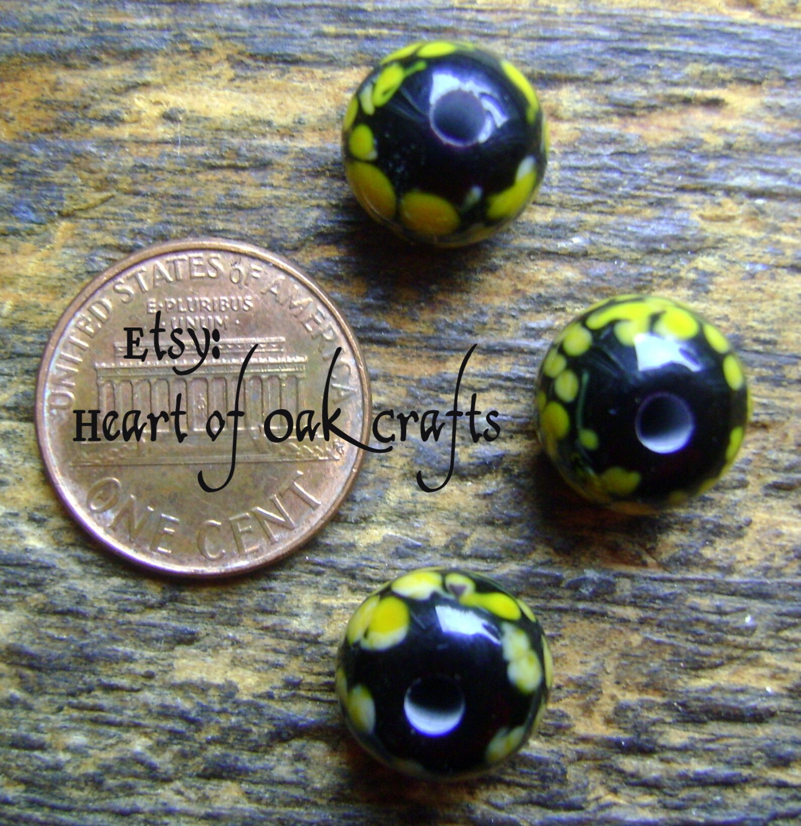 Bead Pattern 66a: Yellow Crumb Bead reproduction - Etsy