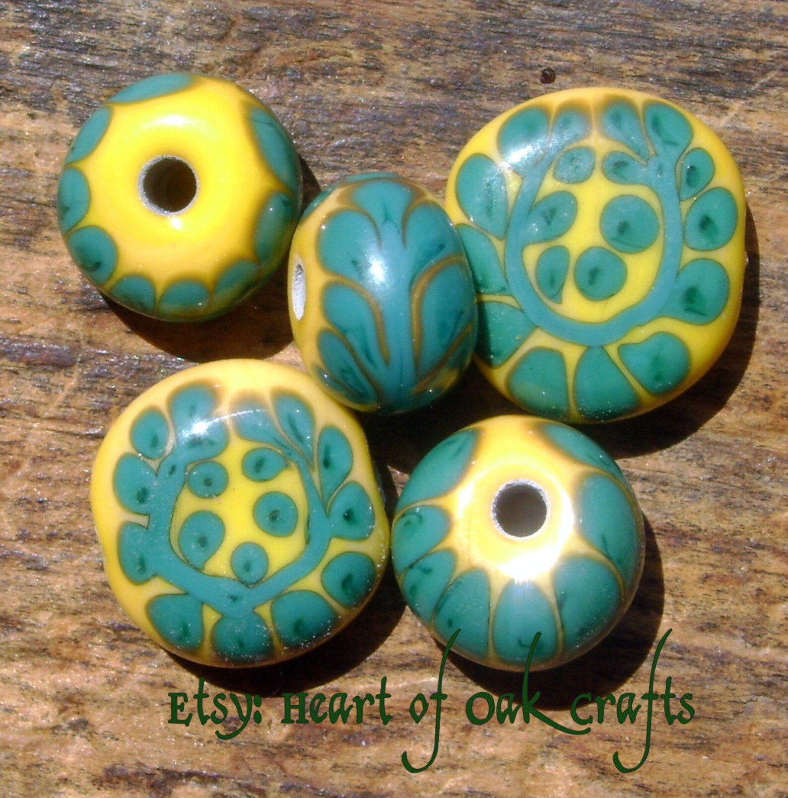 SCA Laurel flat medallion bead | Etsy