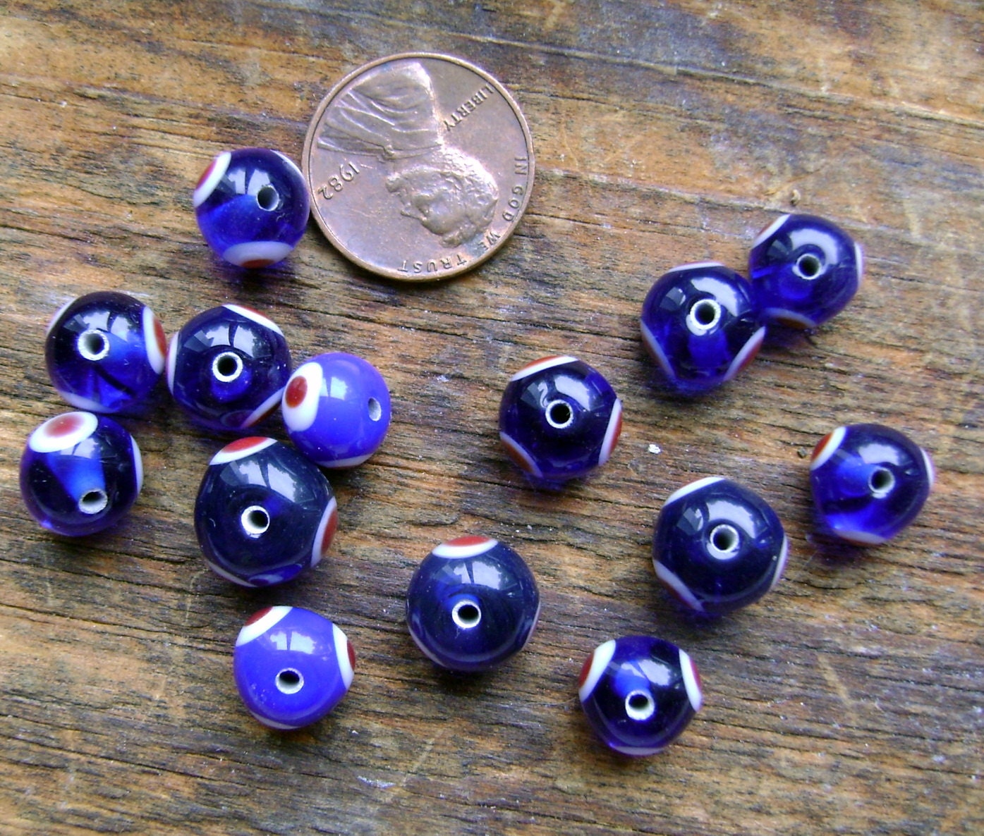 Bead Pattern 18: Anglo-saxon Blue and Red Eye Bead (reproduction) - Etsy