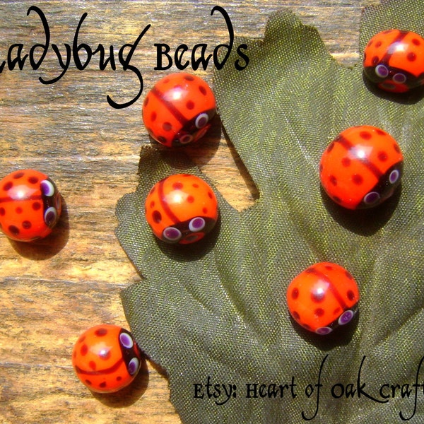 Ladybug Beads - Etsy