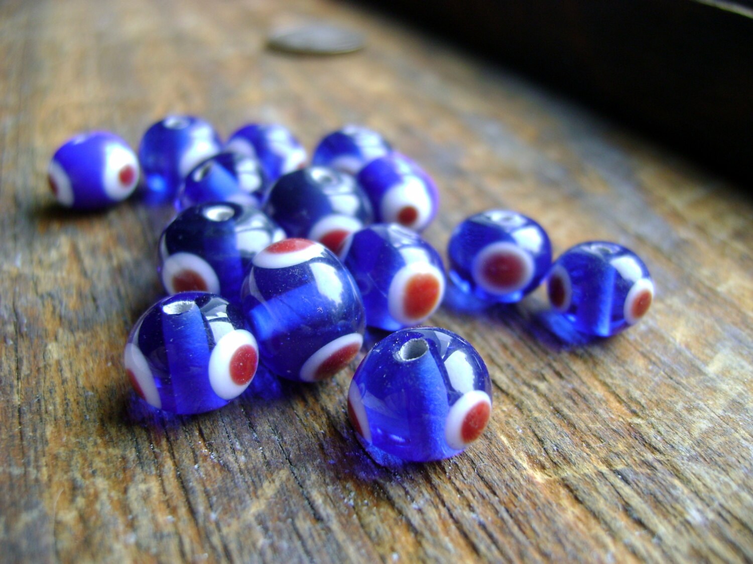 Bead Pattern 18: Anglo-saxon Blue and Red Eye Bead (reproduction) - Etsy