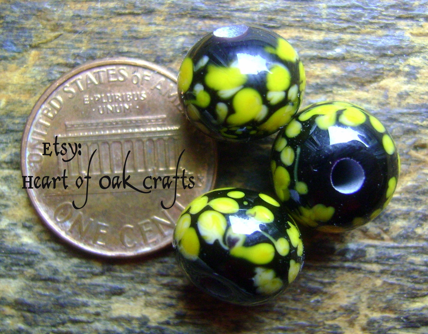 Bead Pattern 66a: Yellow Crumb Bead reproduction - Etsy