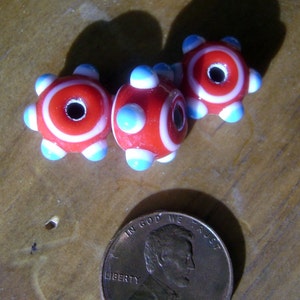 Bead Pattern 95: Merovingian Red Bumpy Bead (reproduction) - Etsy