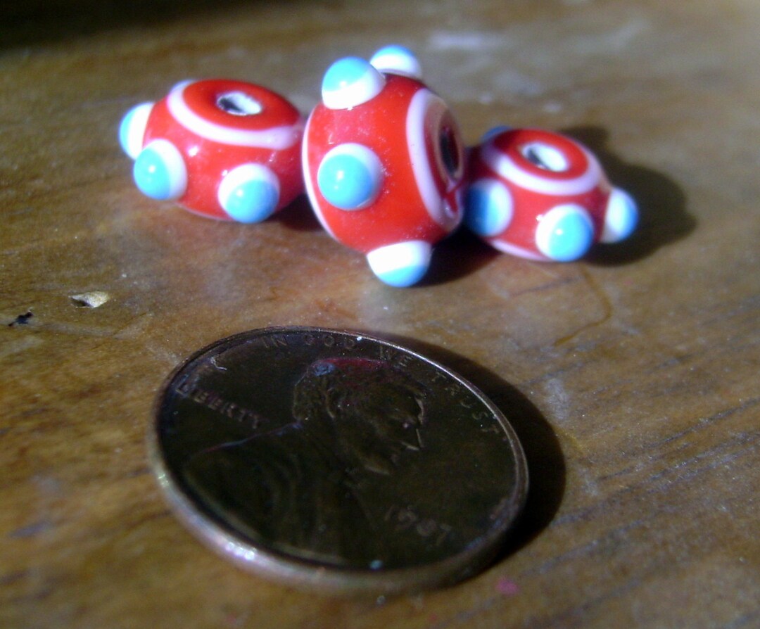 Bead Pattern 95: Merovingian Red Bumpy Bead (reproduction) - Etsy