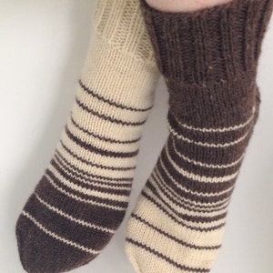 Hand Knitted Asymmetrical Socks Women Size 8-9. Winter Socks - Etsy