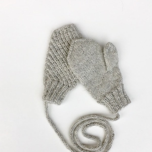 Mittens With Strings - Etsy