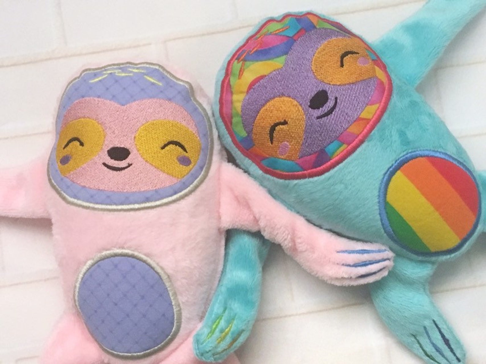 ITH SLOTH Plush 5x7 - in the Hoop Digital Embroidery Design - Sloth ...