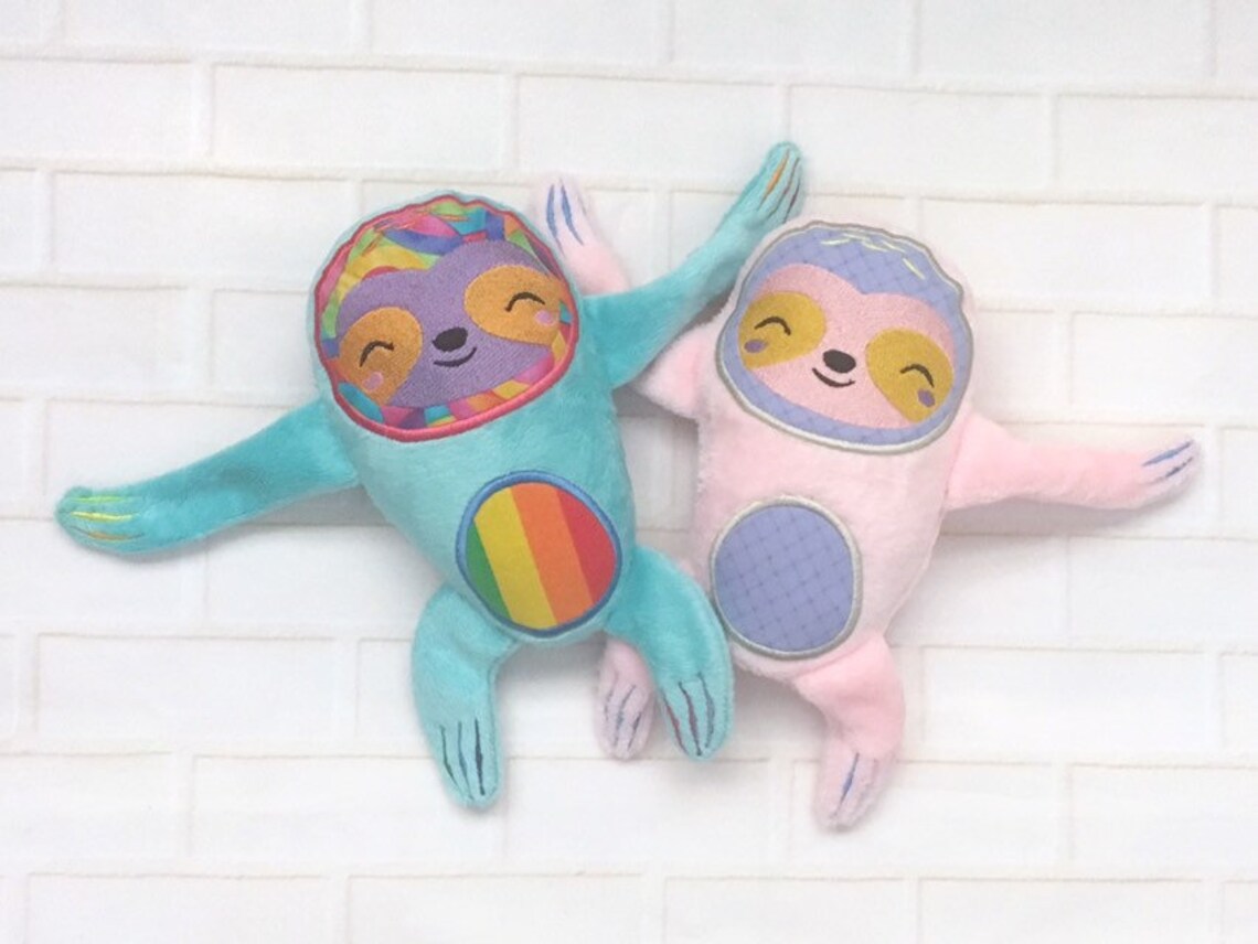 ITH SLOTH Plush 5x7 - in the Hoop Digital Embroidery Design - Sloth ...