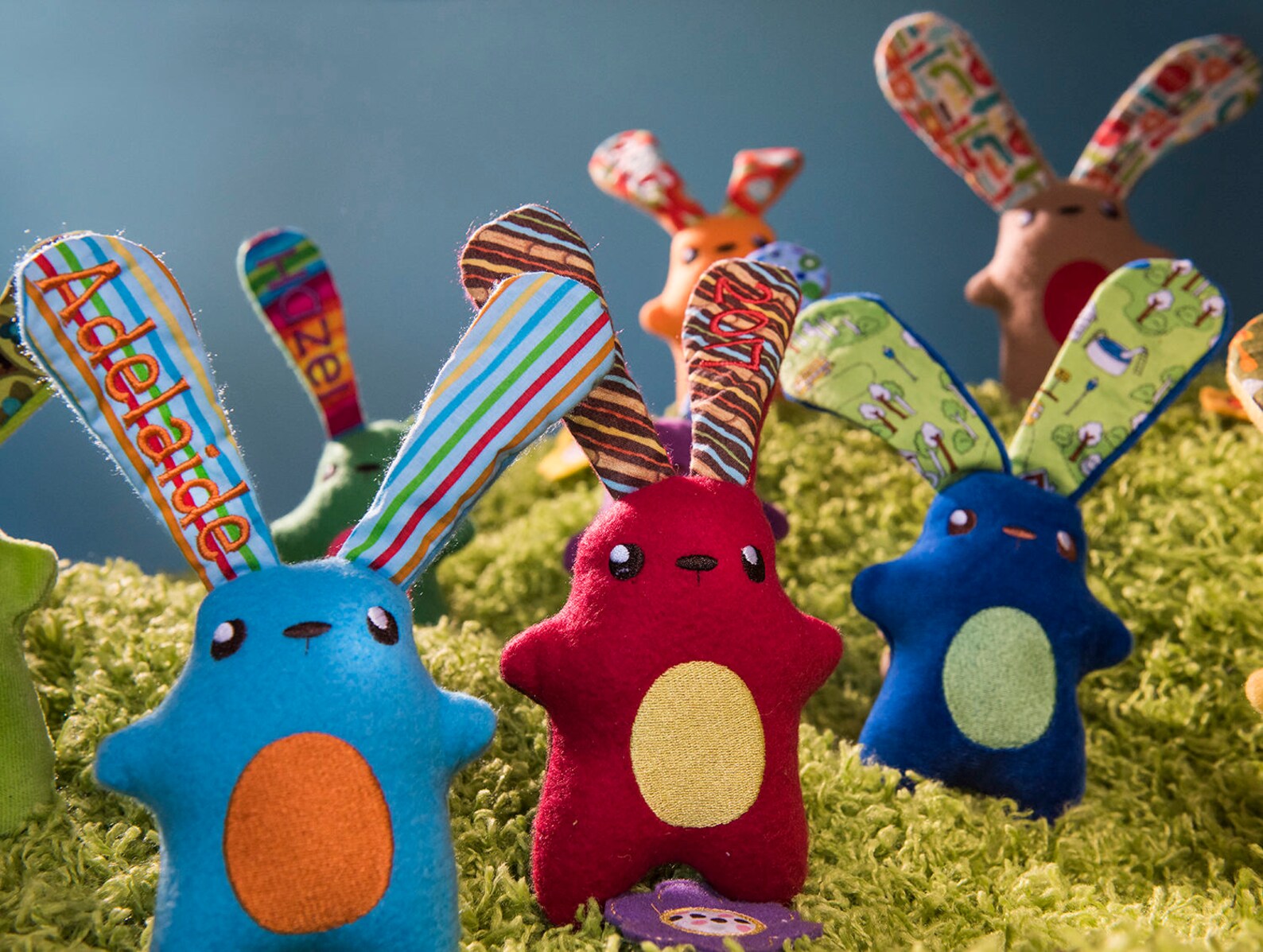 Baby's first easter Easter Bunny Stuffies Basket | Etsy