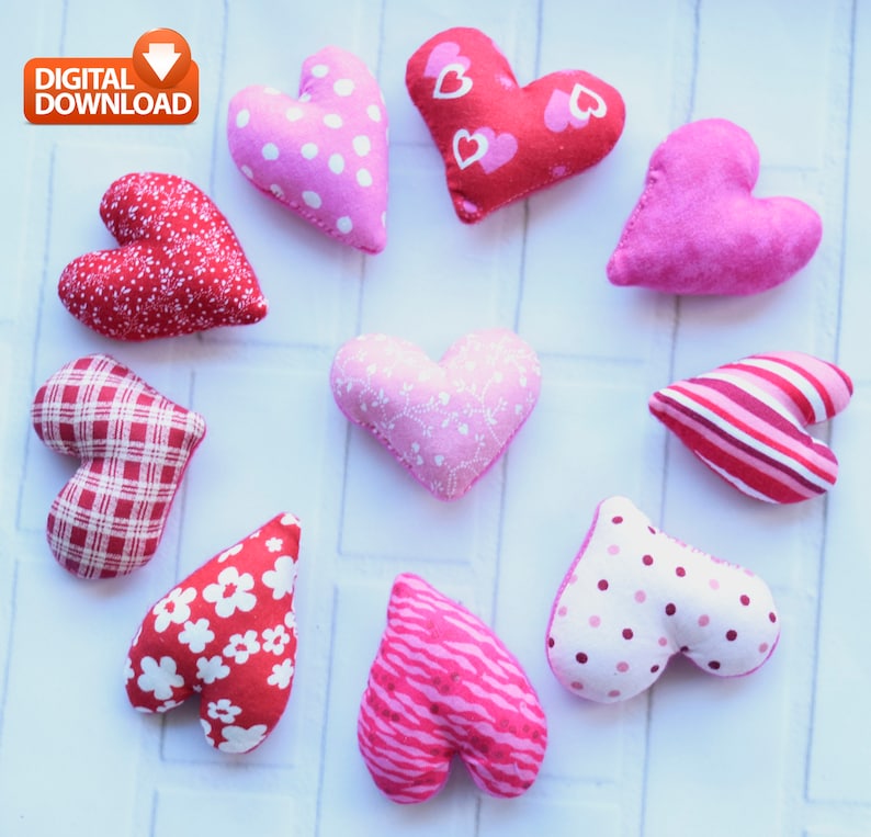 ITH Heart Plush in the Hoop Embroidery Hearts for | Etsy