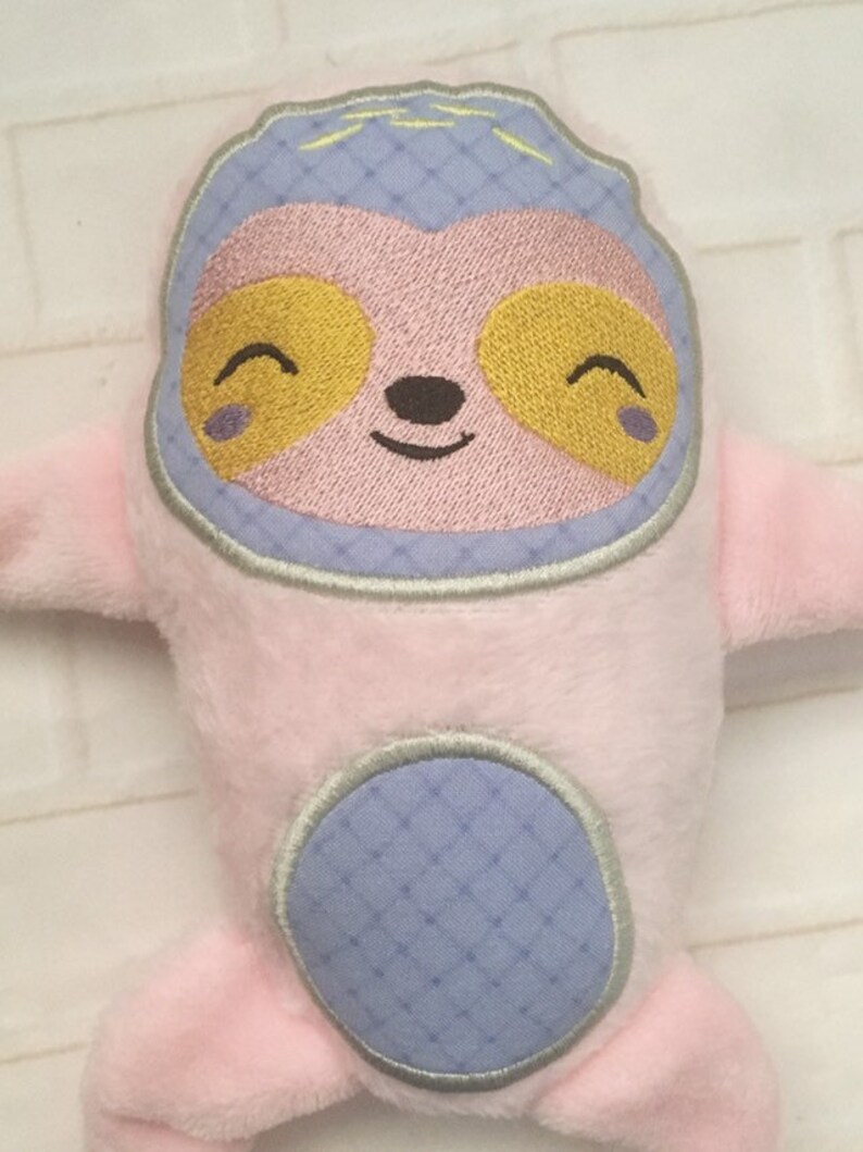ITH SLOTH Plush 5x7 - in the Hoop Digital Embroidery Design - Sloth ...