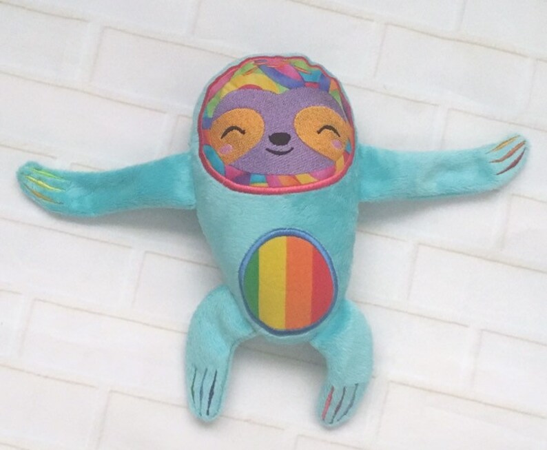 ITH SLOTH Plush 5x7 - in the Hoop Digital Embroidery Design - Sloth ...