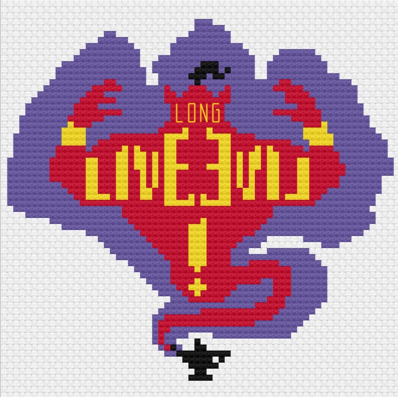 Long Live Evil - PDF Cross-stitch Pattern - Instant Download - SET - Etsy