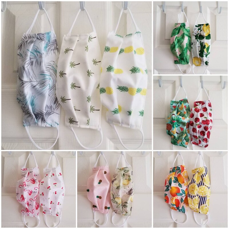 Tropical Face Mask - Etsy