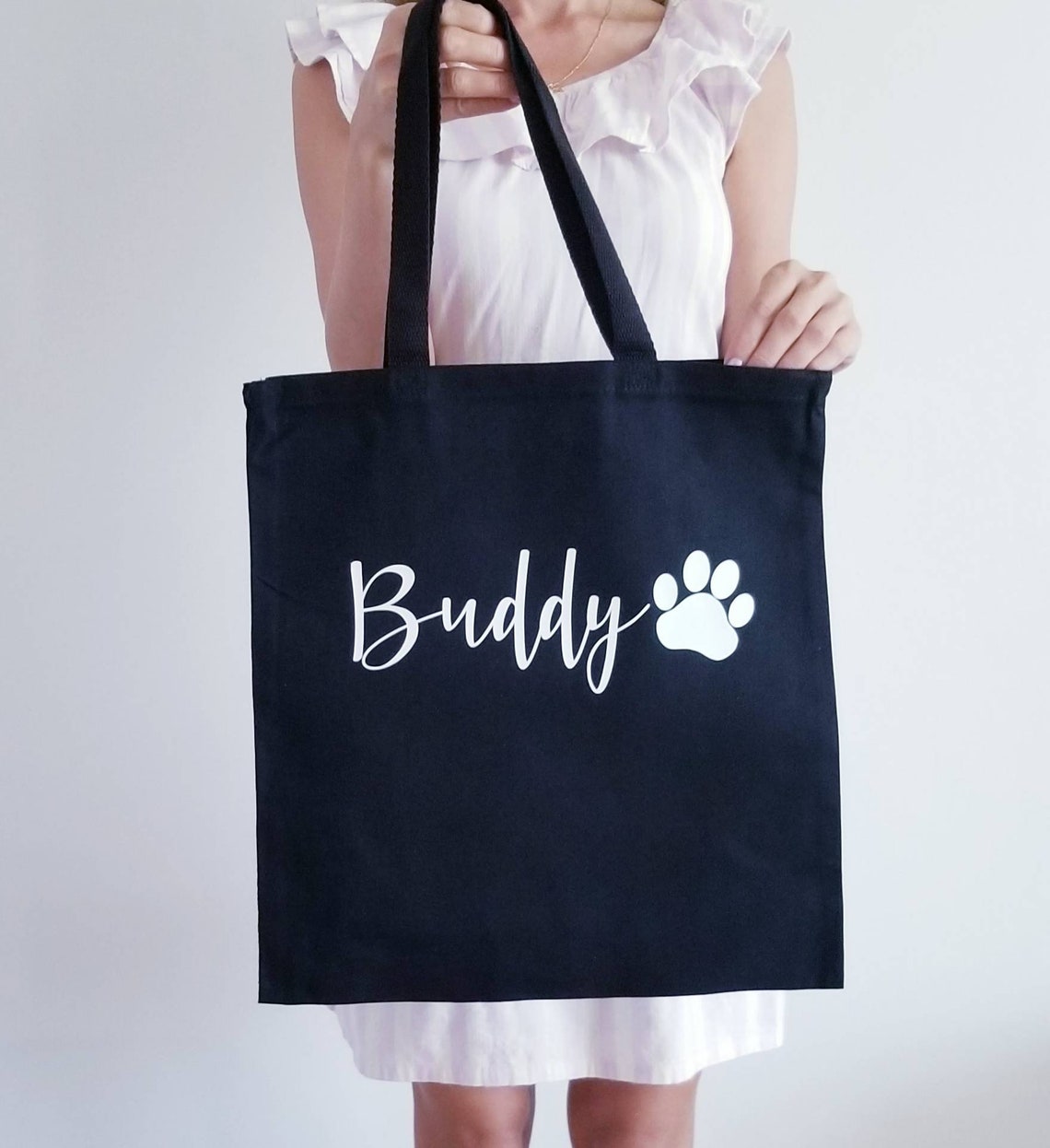 Personalized Dog Tote Bag, Paw Print Tote Bag, Pet Tote Bag ...
