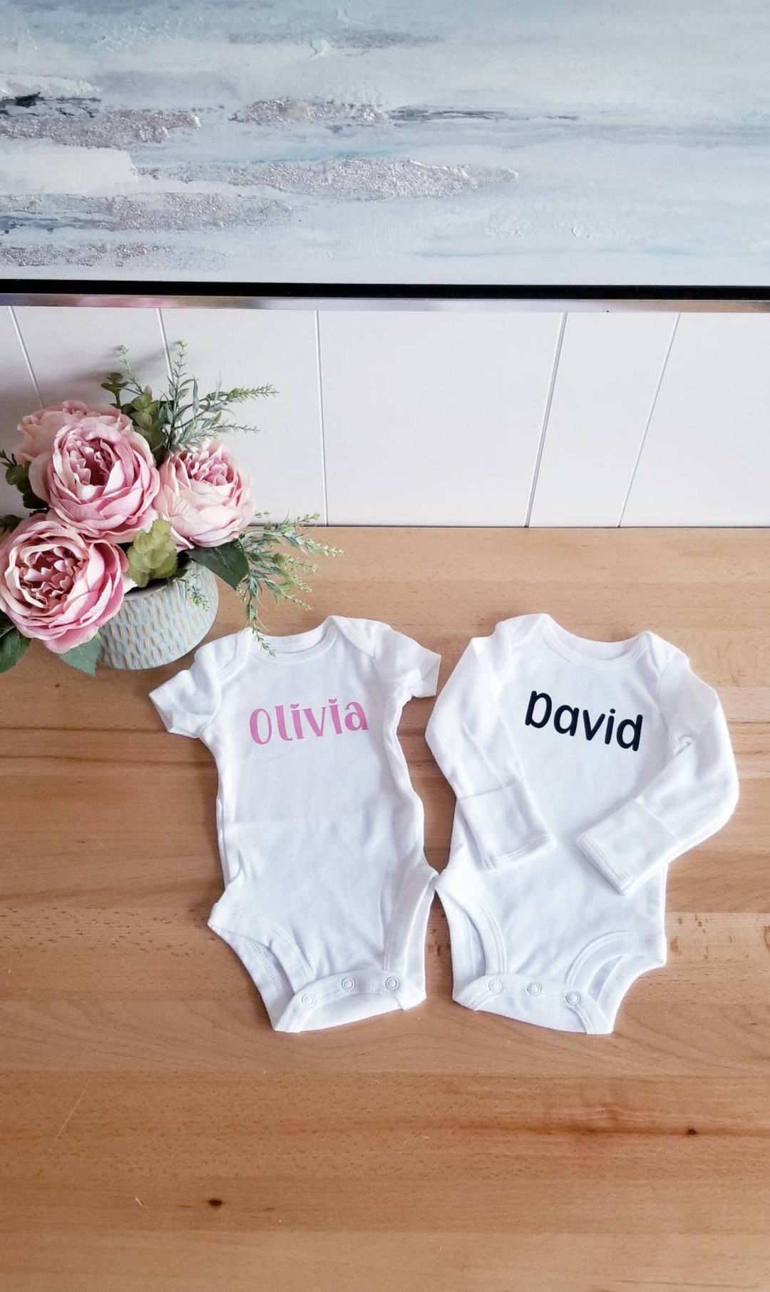 Personalized Name, Custom Name Baby Body Suit, Baby Shower Gift ...