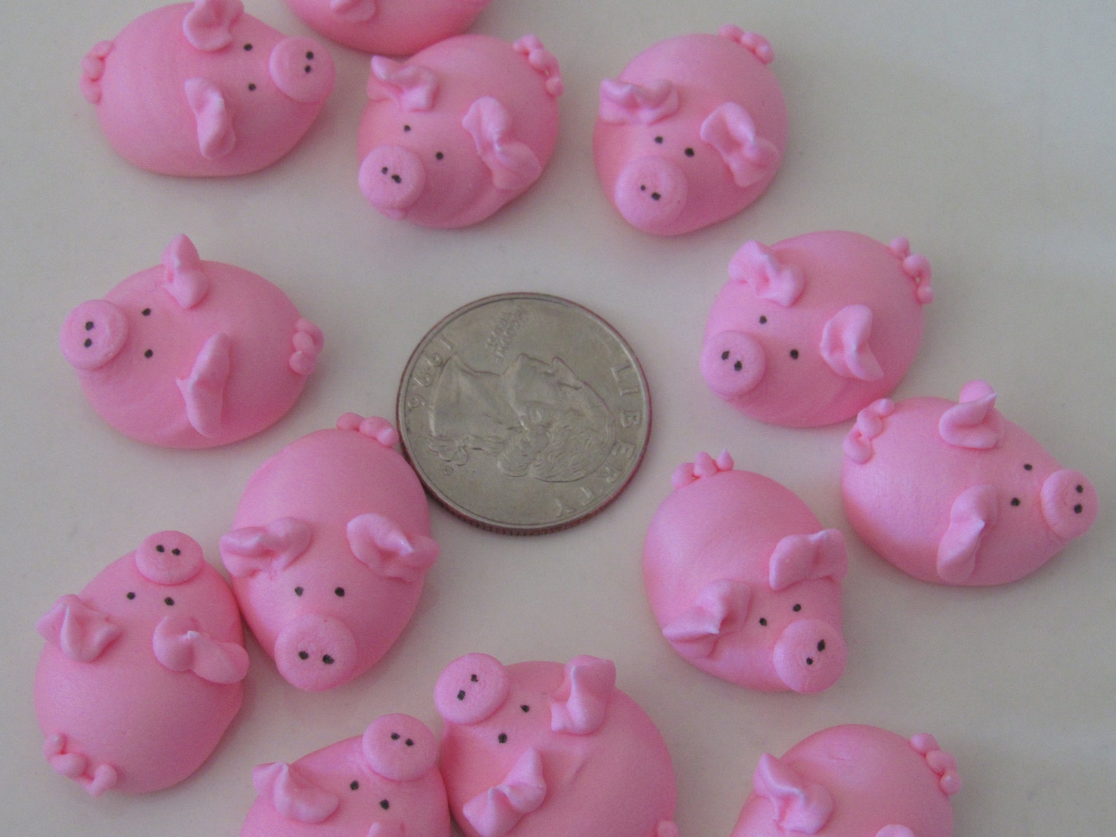 1 Dozen Royal Icing Pigs 1 Inch 12 Pieces Edible Cake - Etsy