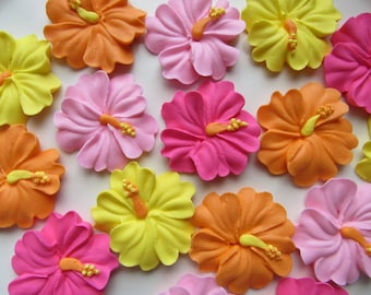 Made to Order | 2 Dozen Royal Icing Blue Flowers | Ombre Cake | 3 Sizes ...