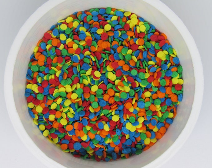 2 Oz Mini Multi-colored Edible Sprinkle Confetti Edible Sprinkles ...