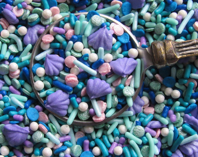 Making Waves Mermaid Sprinkle Mix 2 Oz Edible Sprinkles Mermaid ...