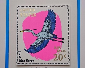 Blue bird drawing | Etsy