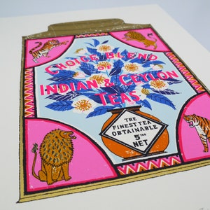 Vintage India Ceylon Tea Tin - Lion and Tiger Tea Time - Etsy