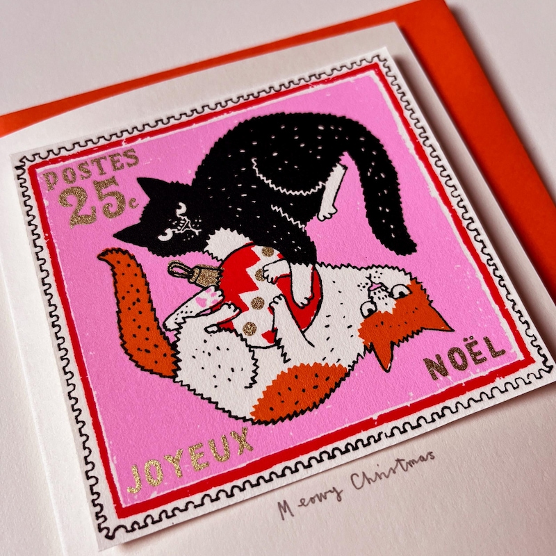 French Christmas Card - Etsy UK