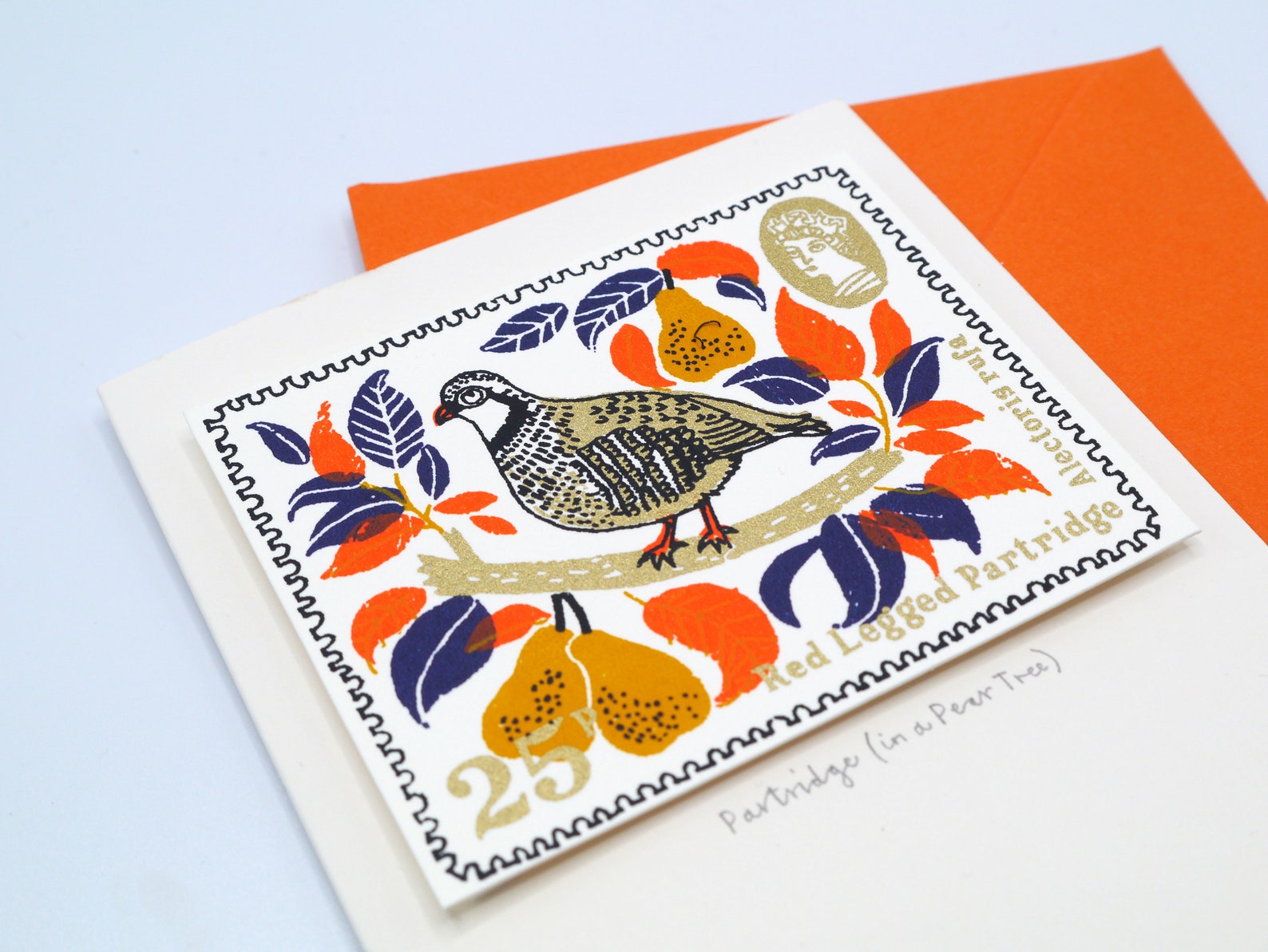 Partridge in a Pear Tree Card - Etsy