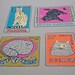 Cat Stamps Screenprint International Cats - Etsy