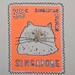 Cat Stamps Screenprint International Cats - Etsy