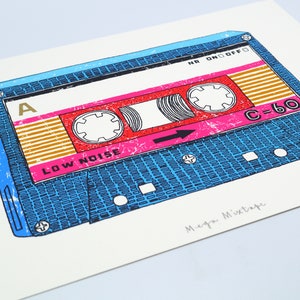 Personalised Mix Tape Screenprint - 'mega Mixtape' - Etsy