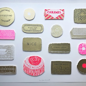 A2 Biscuit Collage - All the Best Biscuits - Etsy