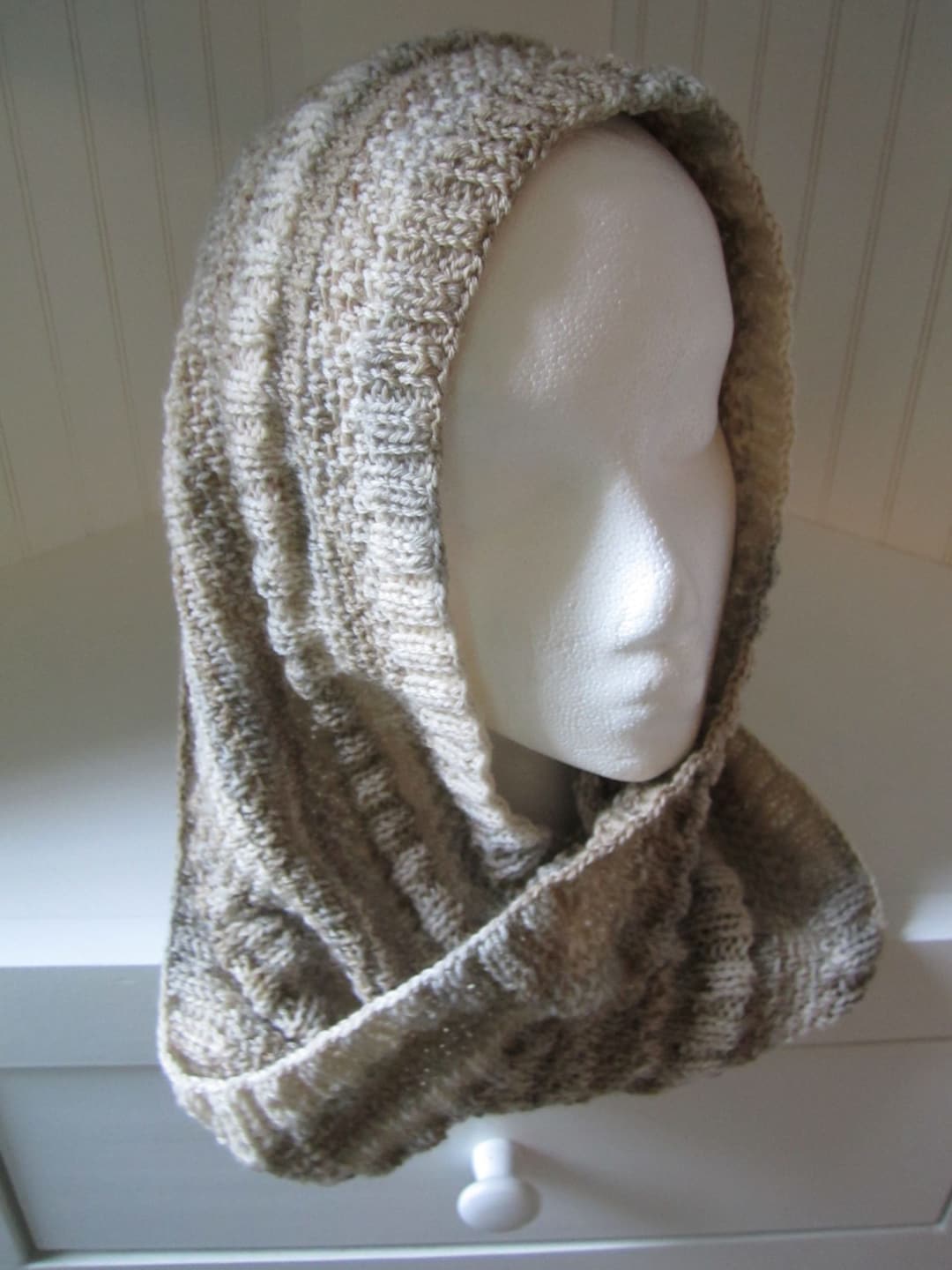 Knitted Möbius Pattern for Infinity Scarf/hat With Cowl/warm Winter ...