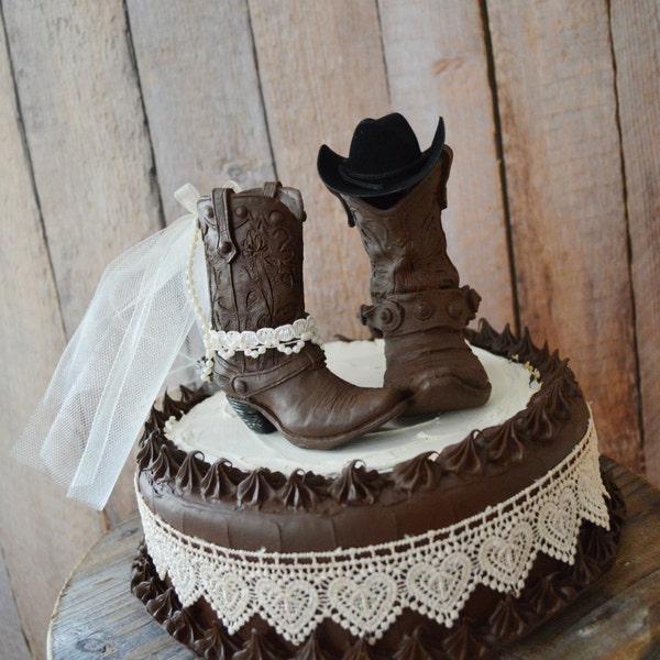 Boots Cake Topper - Etsy