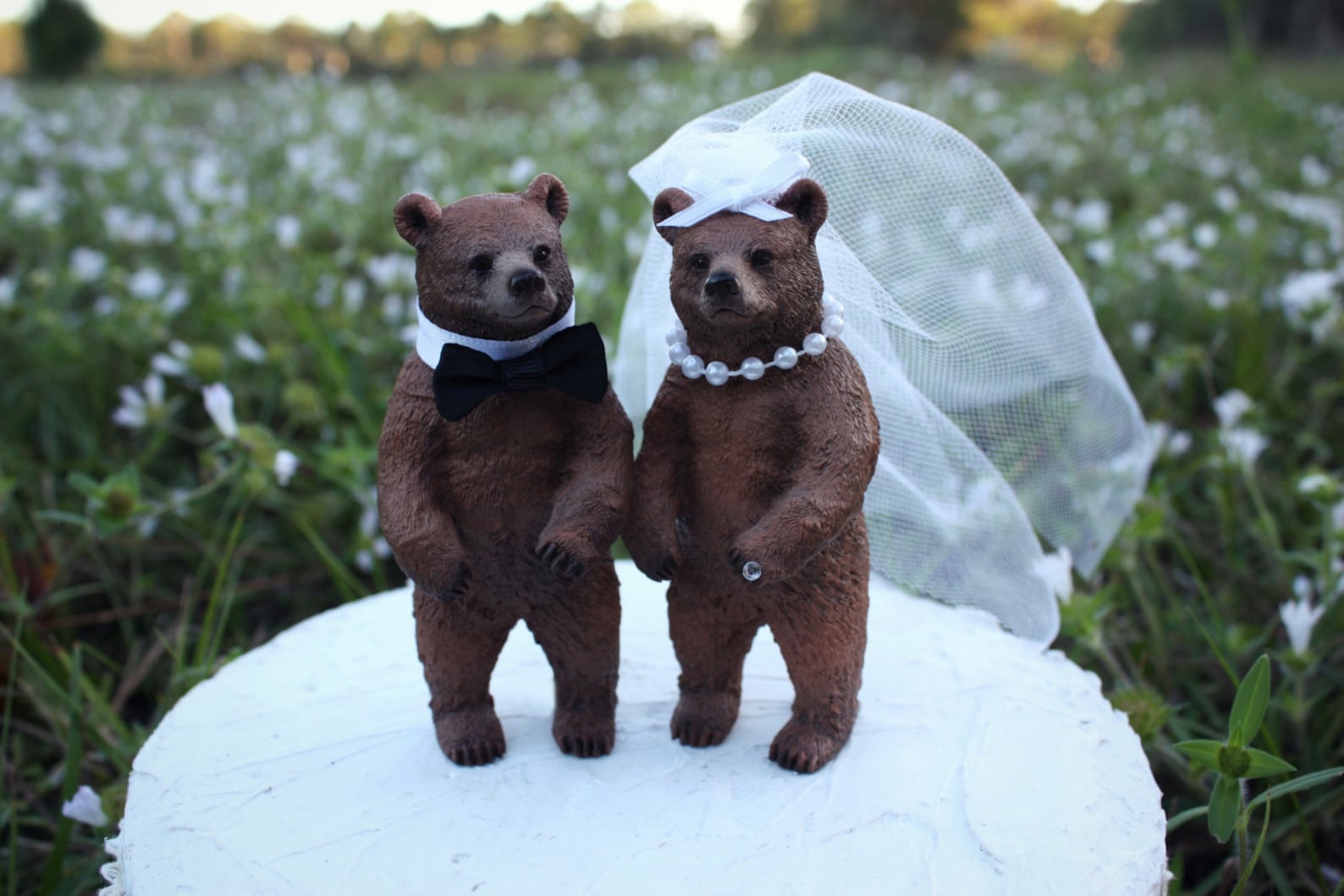 Weddings-bears-bear-wedding-cake Topper-bear - Etsy